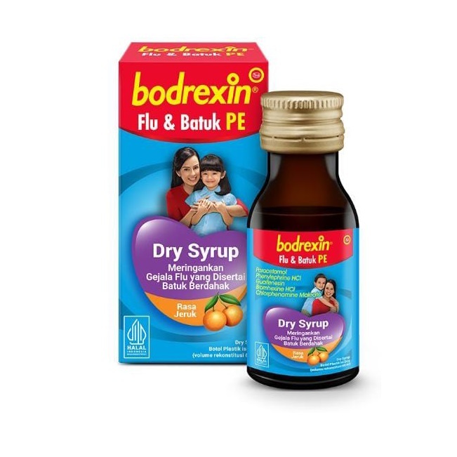 Jual Bodrexin Flu dan Batuk Dry Syrup Rasa Jeruk Botol 24 g / 60 ml ...