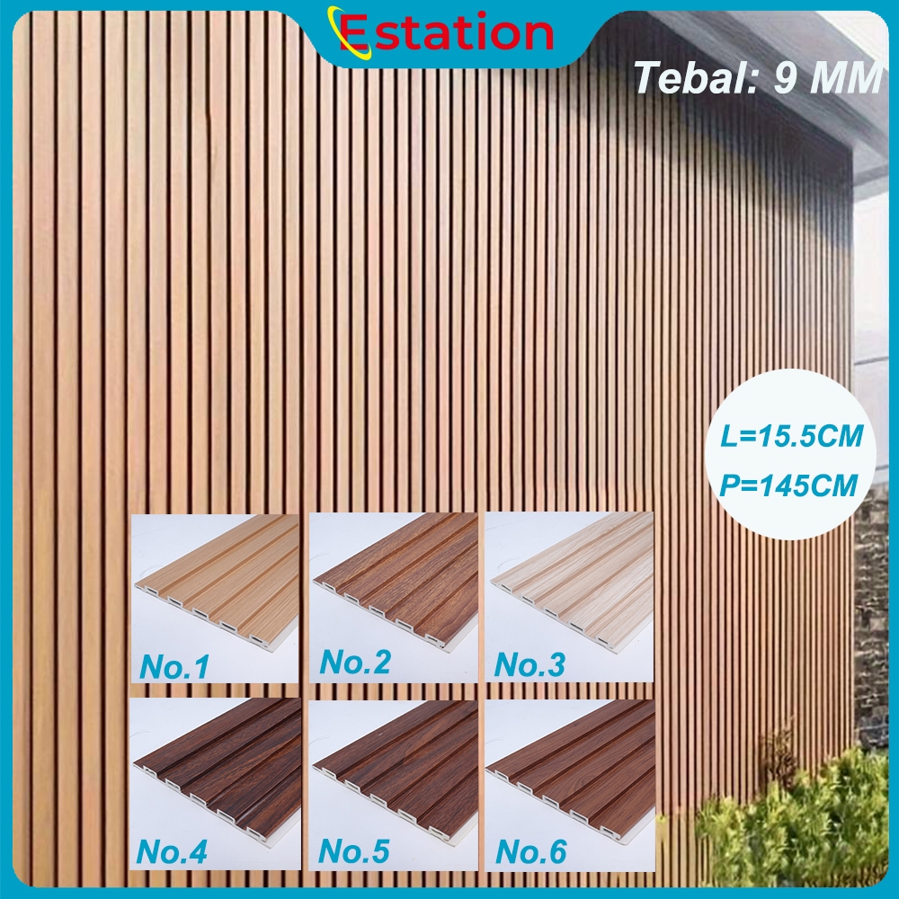 Jual WALL WPC WOOD PANEL WALLPANEL WPC PVC KAYU DINDING LEBAR 15.5CM x ...