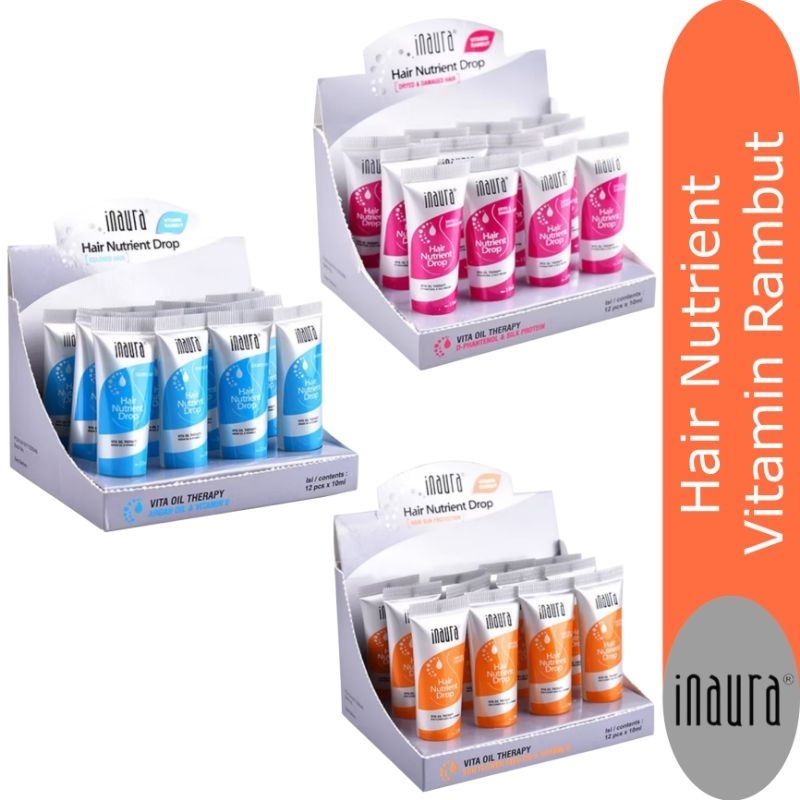 Jual INAURA VITAMIN HAIR NUTRIENT DROP (1 BOX=12PCS) | Shopee Indonesia