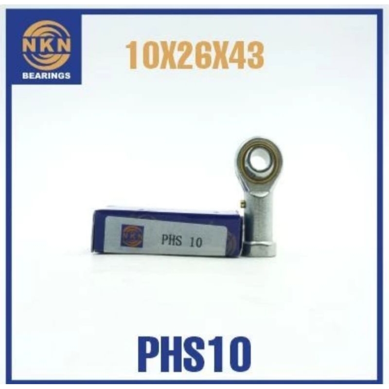 Jual bearing PHS 10 LH drat kiri buat M10 drat dalam ROD END | Shopee ...