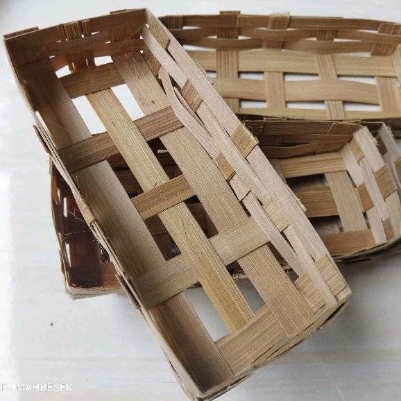 Jual Keranjang Reyeng Bambu 16x6x3 / Keranjang Ikan Pindang Tongkol ...