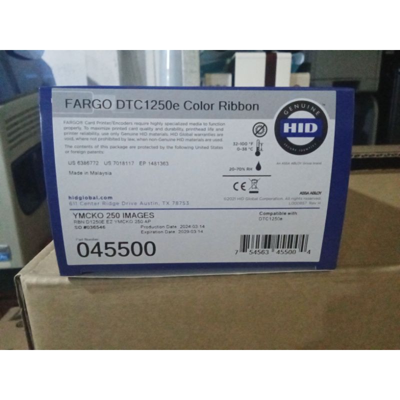 Jual Ribbon Color Fargo DTC 1250e PN 045500 | Shopee Indonesia