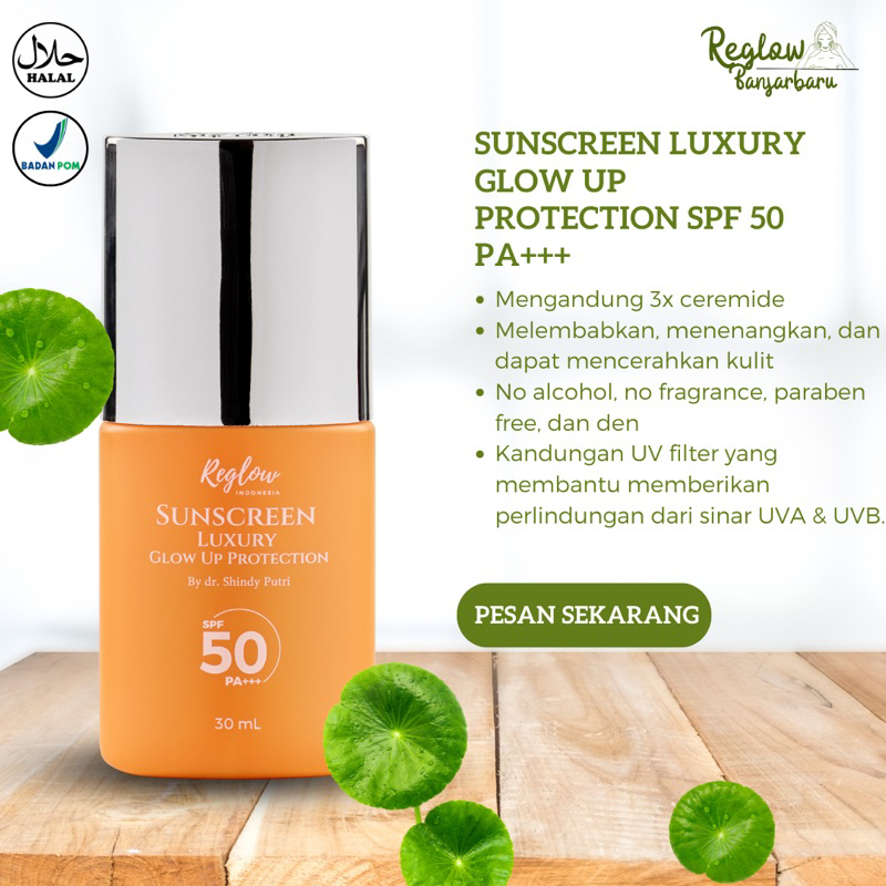 Jual REGLOW SUNSCREEN LUXURY GLOW UF PROTECTION GLOW UP SPF 50+ PA ...