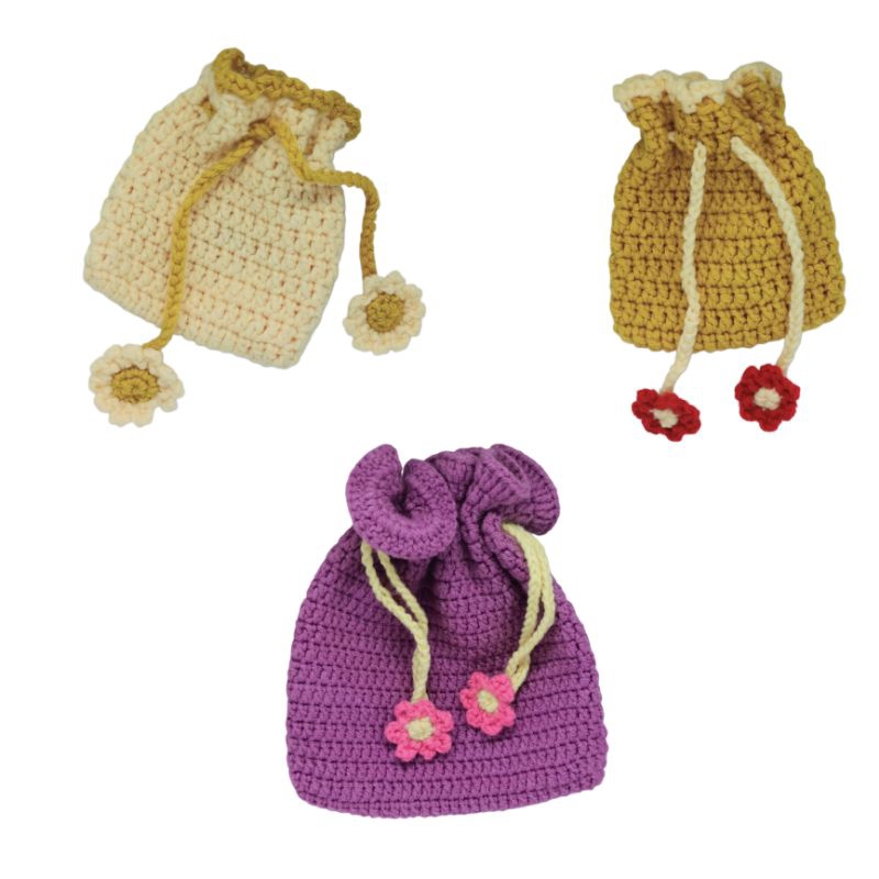 Jual Pouch Rajut (Bisa custom warna dan ukuran) | Shopee Indonesia