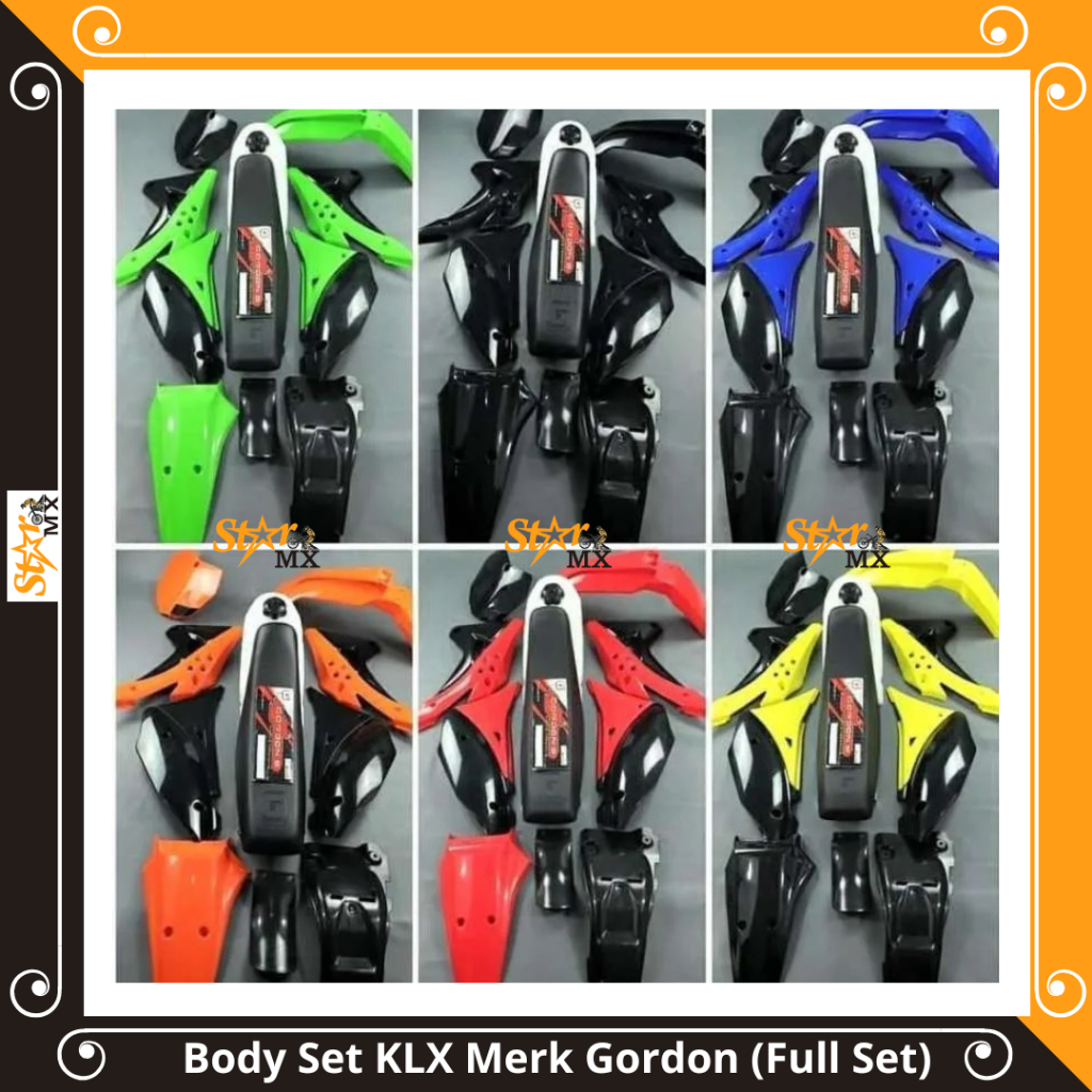 Jual BODY SET KLX 150 MERK GORDON ( full set plus jok dan tangki ...