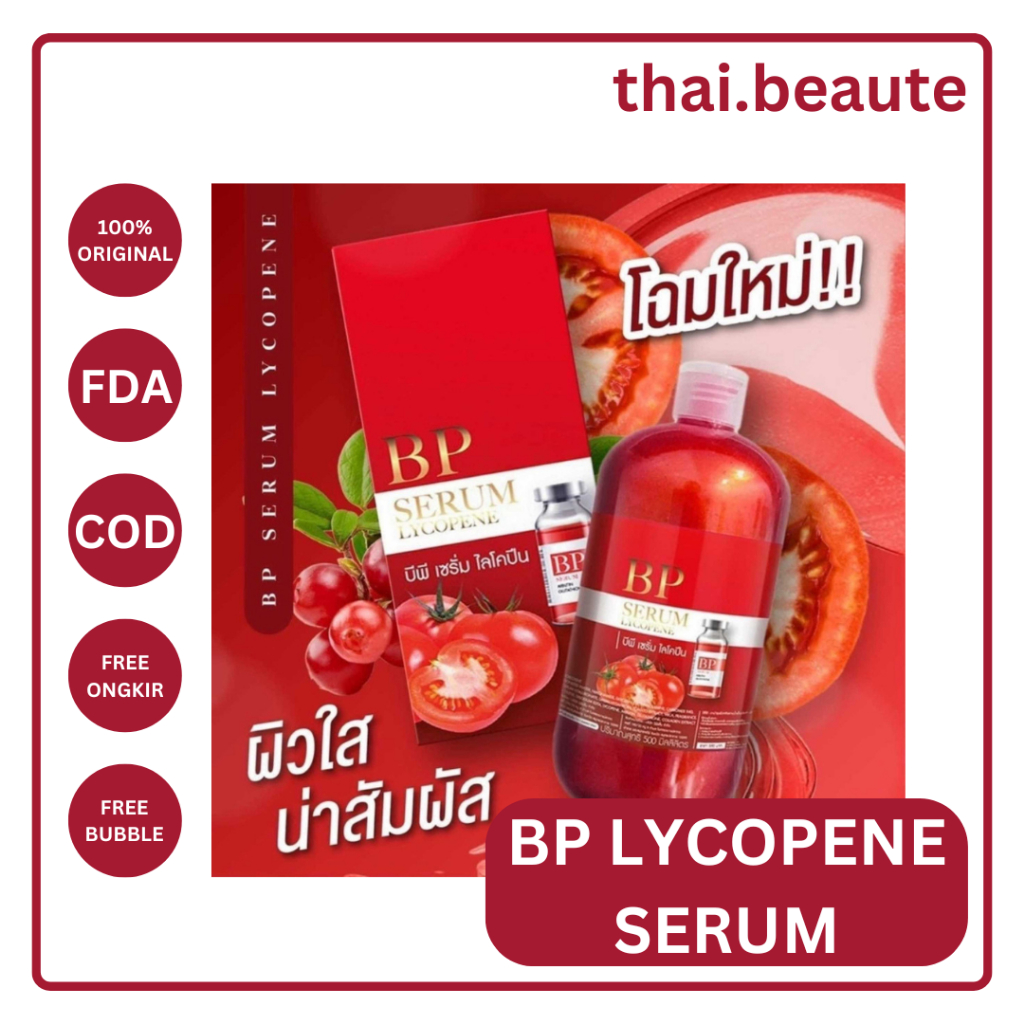 Jual BP SERUM THAILAND LYCOPENE - BP SERUM ARBUTIN GLUTATHIONE 500ML ...