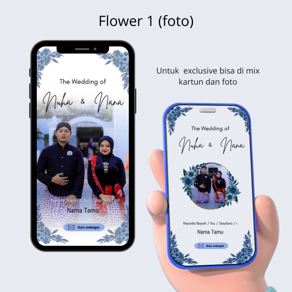 Jual Undangan Digital Website Web Pernikahan Cantik, Menarik, & Unik ...