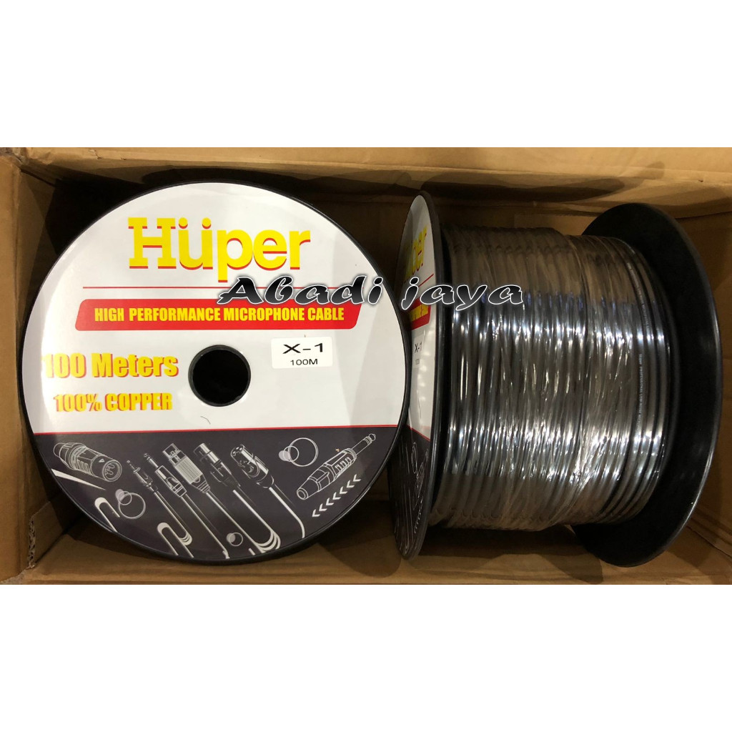 Jual Kabel mic Stereo Huper L2t2s original Huper x1 / X-1 Panjang 100m ...