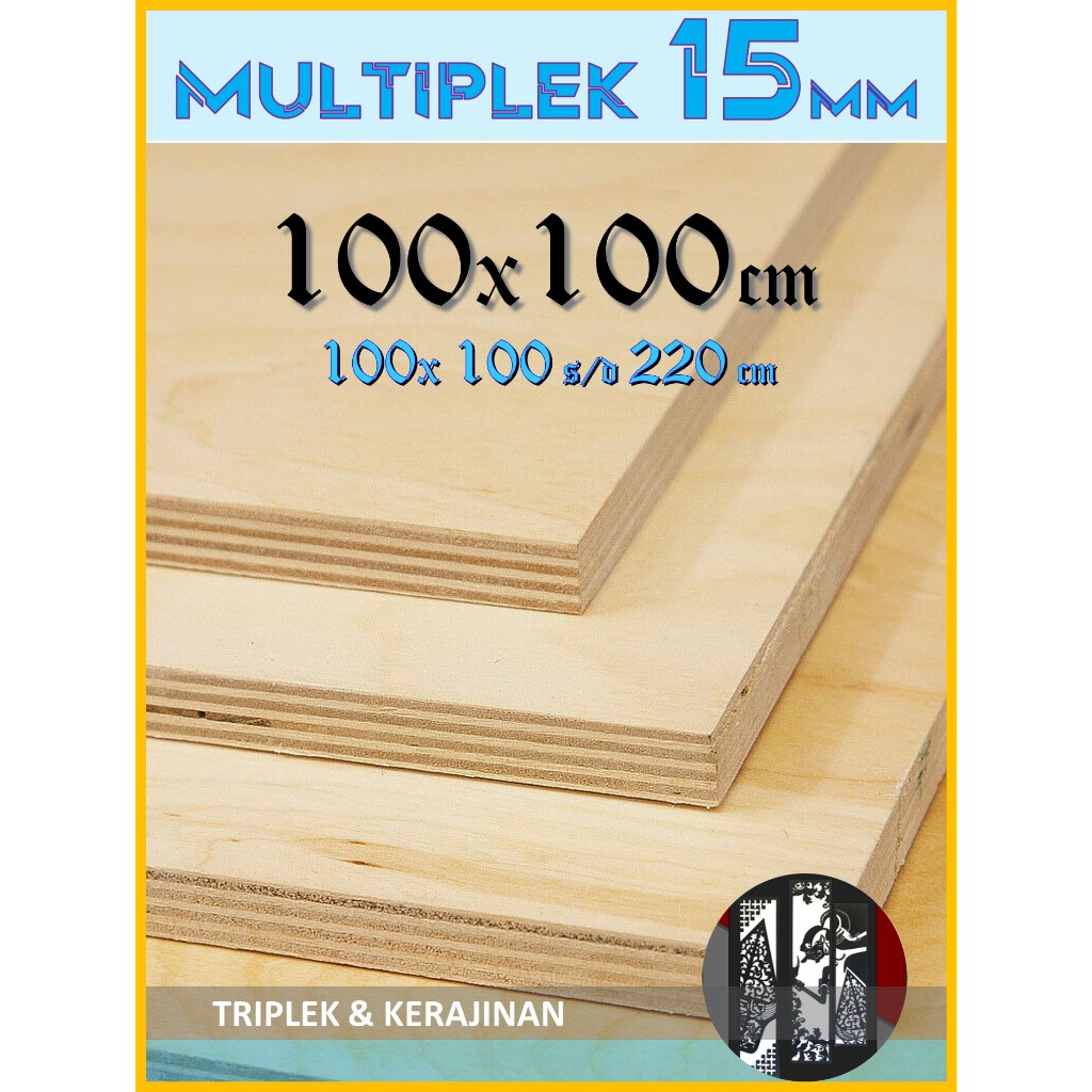 Jual Multiplek | Triplek 15mm 100 x (100 s/d 220 cm) || Triplek ...