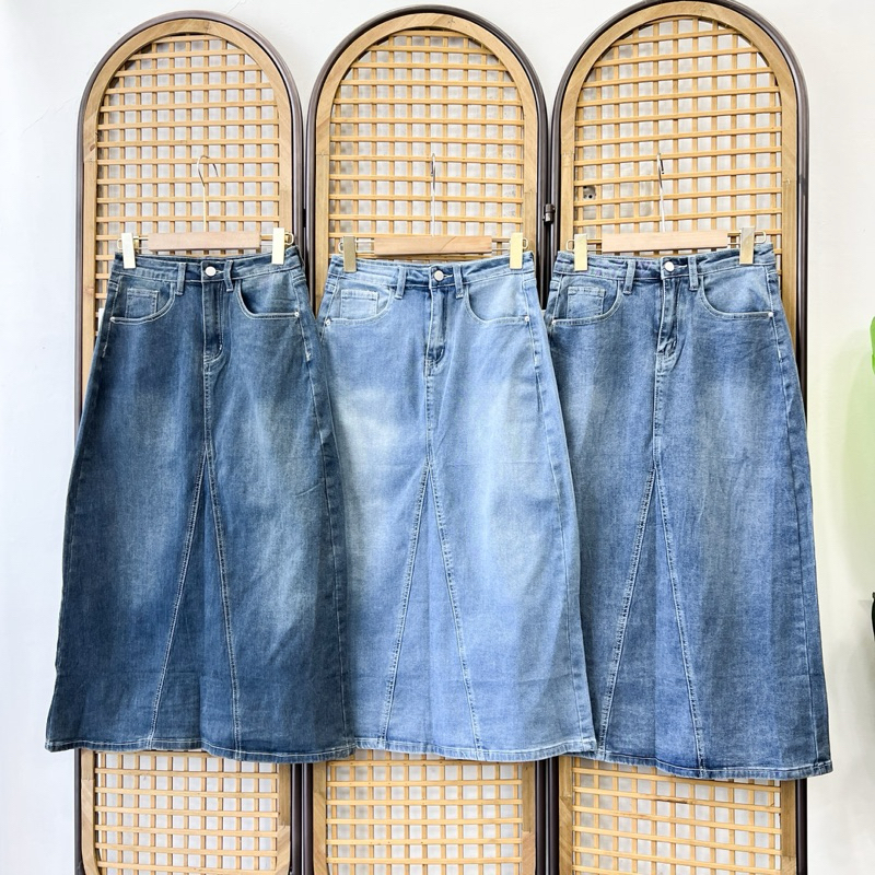 Jual VIVE JEANS SKIRT IMPORT | Shopee Indonesia