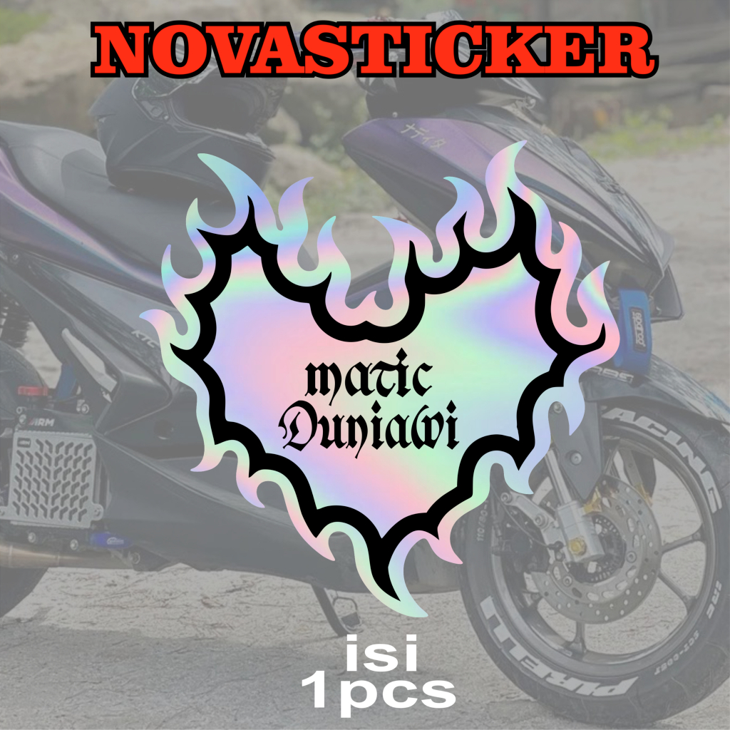 Jual Stiker Motor Viral Love Api Matic Duniawi PDL Sticker Cutting ...