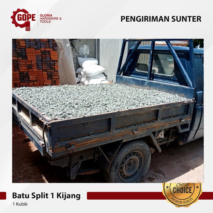 Jual Split Batu Korak Kerikil Material Bangunan Per 1 Kijang (1 Kubik ...