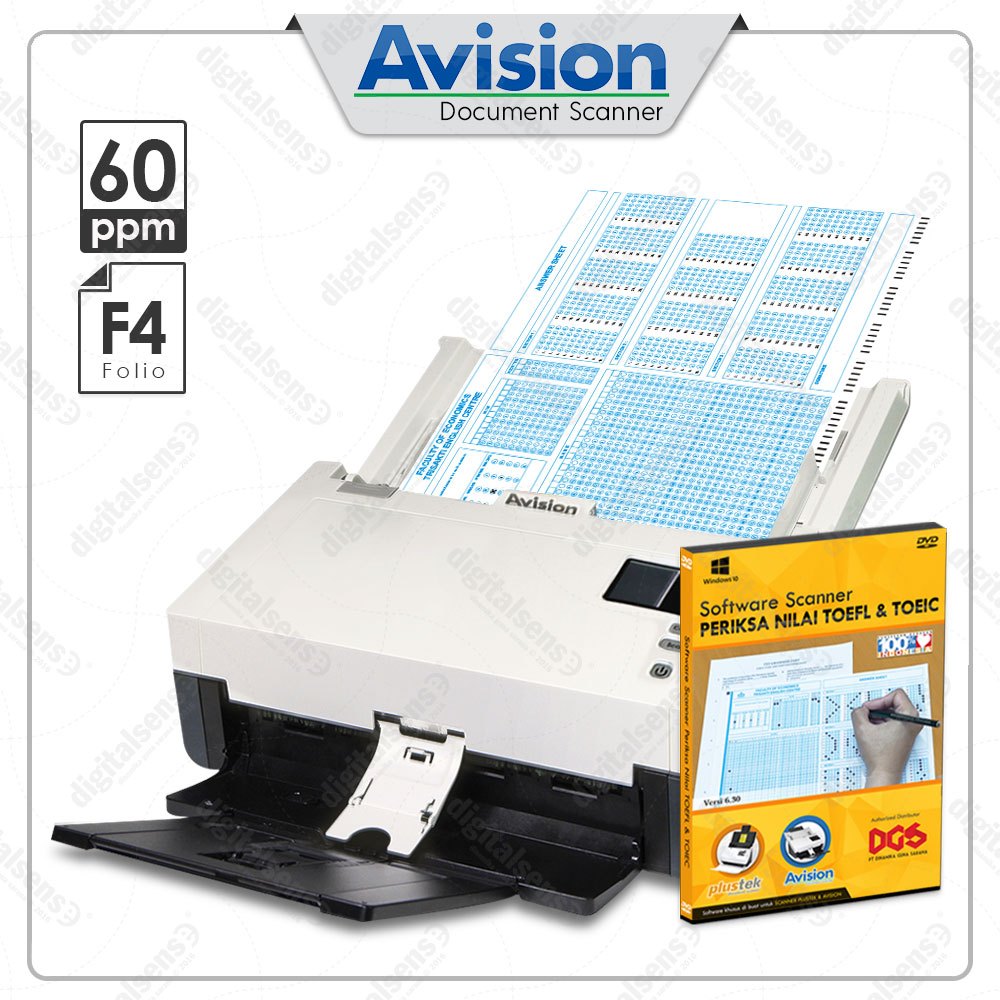 Jual Scanner Avision Periksa Nilai TOEFL & TOEIC AD345G - ADF - 60 ...