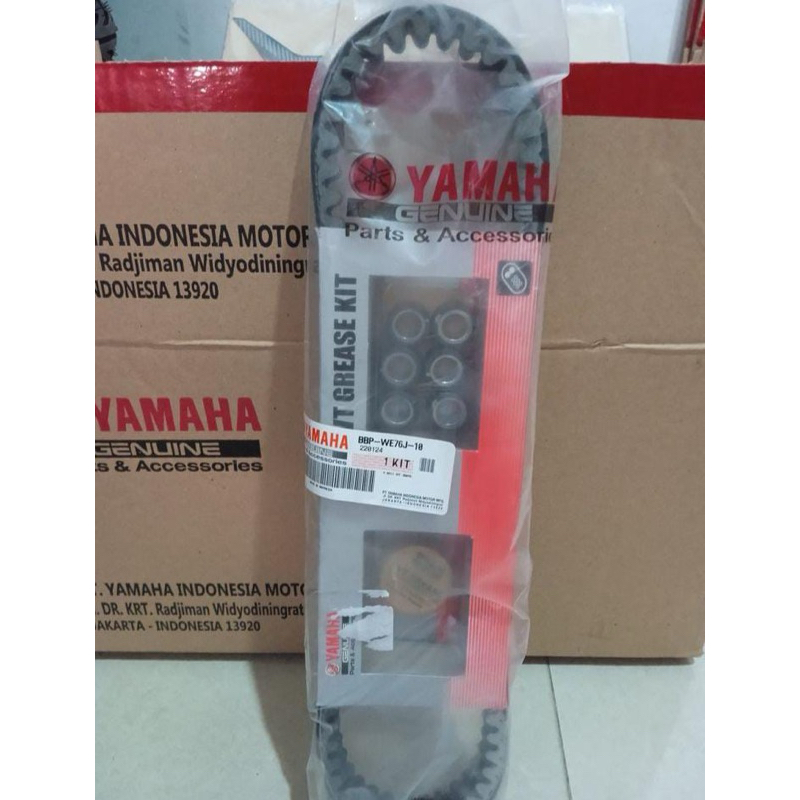 Jual V-Belt Kit Van Belt VBelt Set Aerox 155 Original Yamaha | Shopee ...