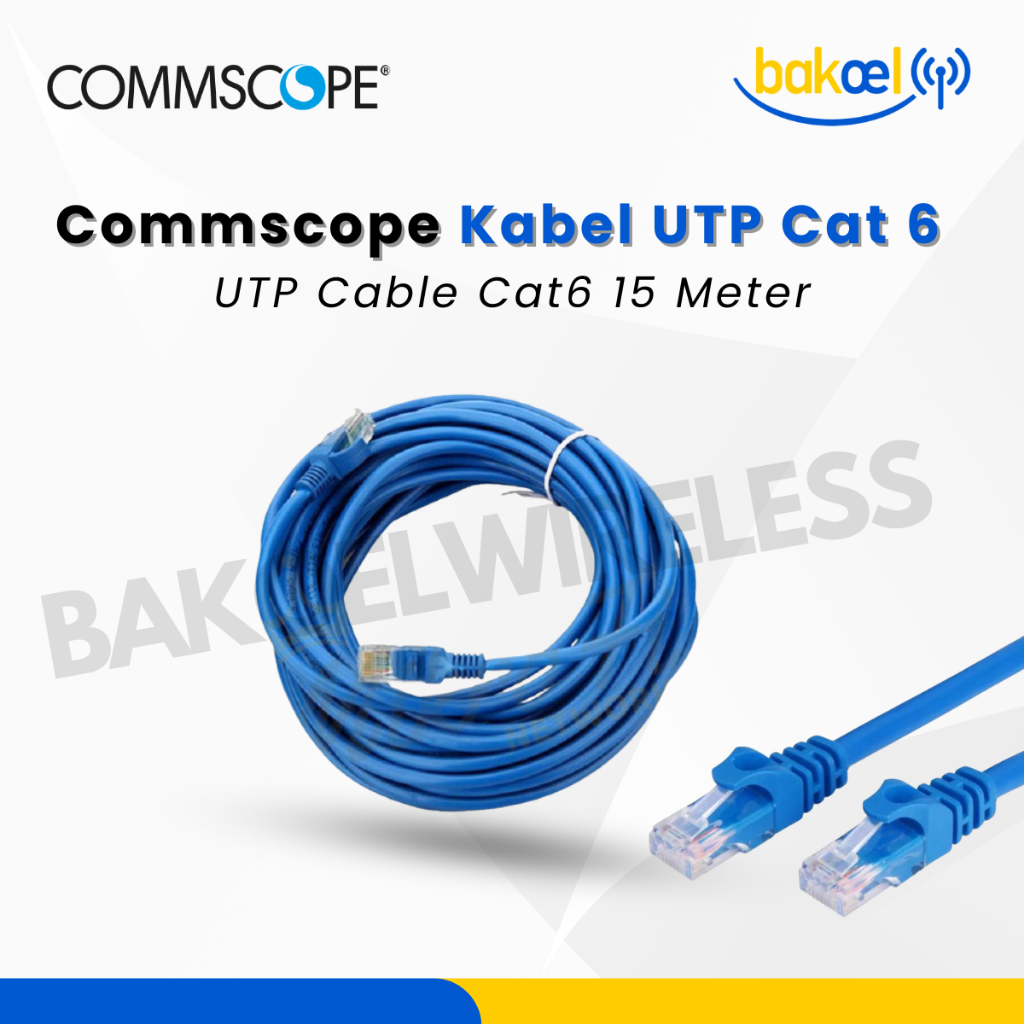 Jual Kabel LAN UTP CAT 6 AMP COMMSCOPE 15 Meter 15 M 15Meter 15M CAT6 ...