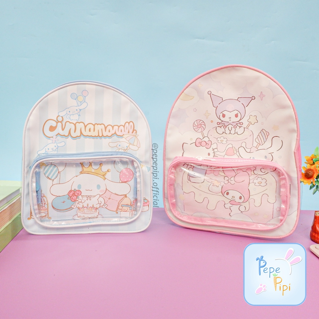Jual Tas Ransel / Backpack Transparan Sanrio Bening Tas Anak Kecil Lucu ...