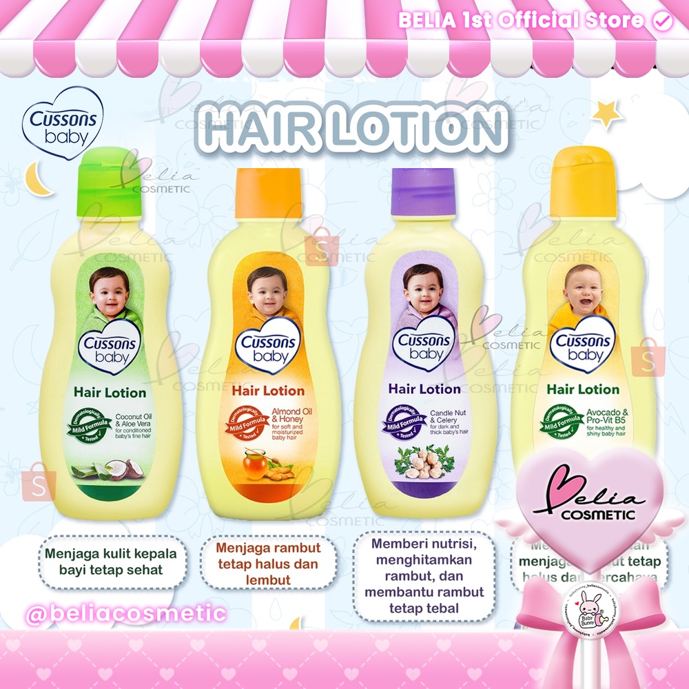Jual BELIA CUSSONS Baby Hair Lotion | Lotion Rambut Bayi | Minyak ...