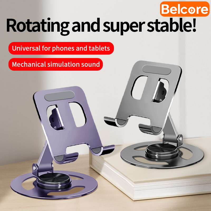 Jual Belcore Folding Desktop Phone Stand 360° Rotating Holder Standing ...