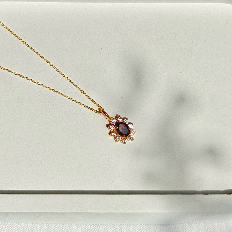 Jual LADY GARNET NECKLACE STERLING SILVER | Shopee Indonesia