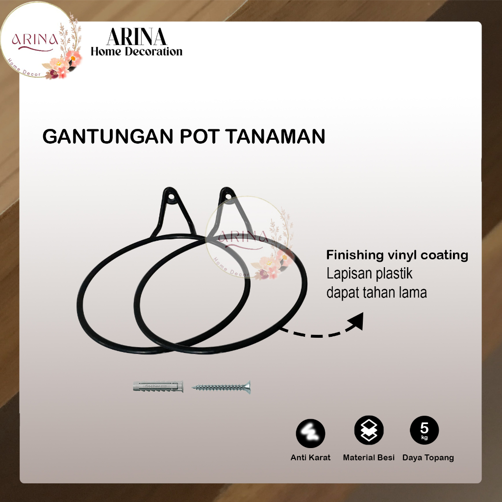 Jual RING POT TANAMAN / STANDING POT / GANTUNGAN POT TEMPEL DINDING ...