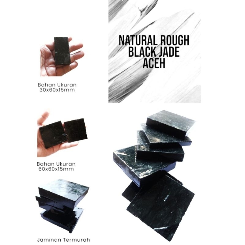 Jual Bahan Rough Black Jade Aceh Hitam Pekat Nempel Magnet | Shopee ...
