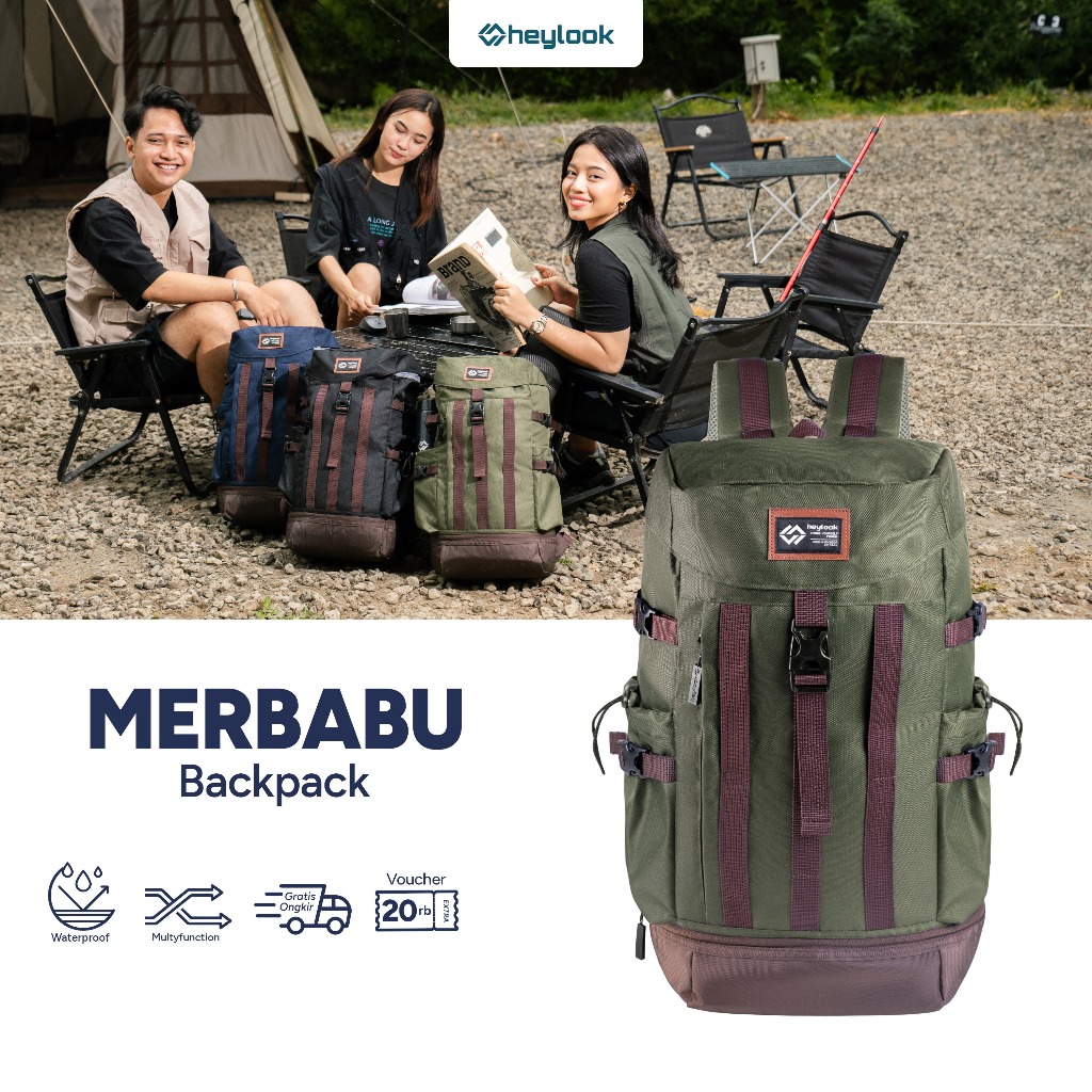 Jual HEYLOOK - Tas Gunung Ransel Backpack MERBABU Carrier Camping ...