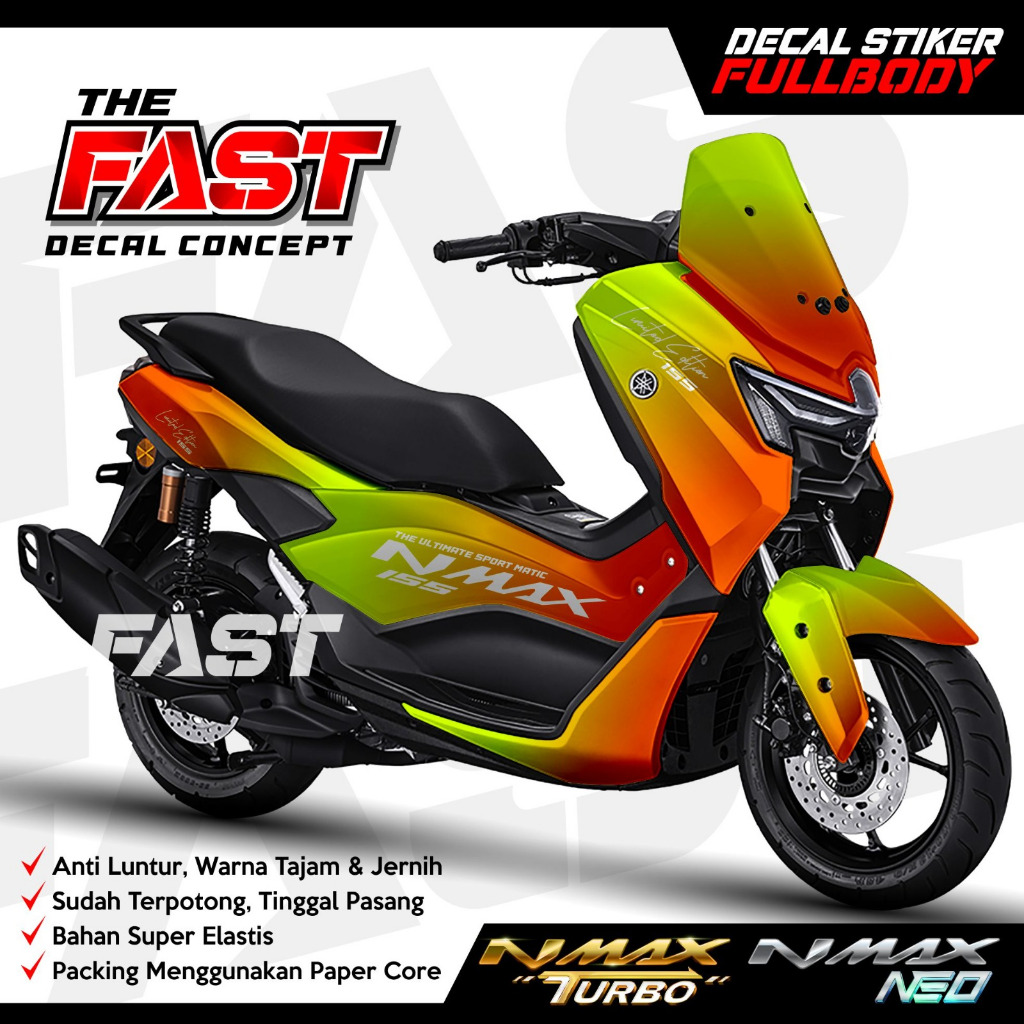 Jual Decal NMAX TURBO Terbaru Stiker NMAX TURBO - NEO 2024 Fullbody ...