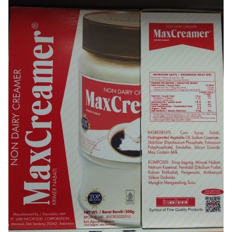 Jual Max Creamer 500 gr box | Shopee Indonesia