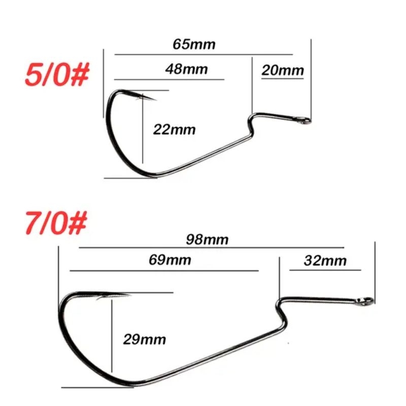 Jual 1 Biji Worm Hook 4x Strong Dari Johncoo | Shopee Indonesia