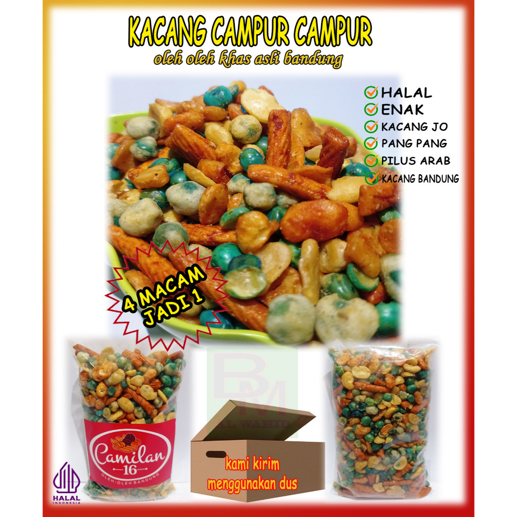 Jual Kacang Campur Kacang Campur Quality Premium Kacang Mix 1 bungkus ...