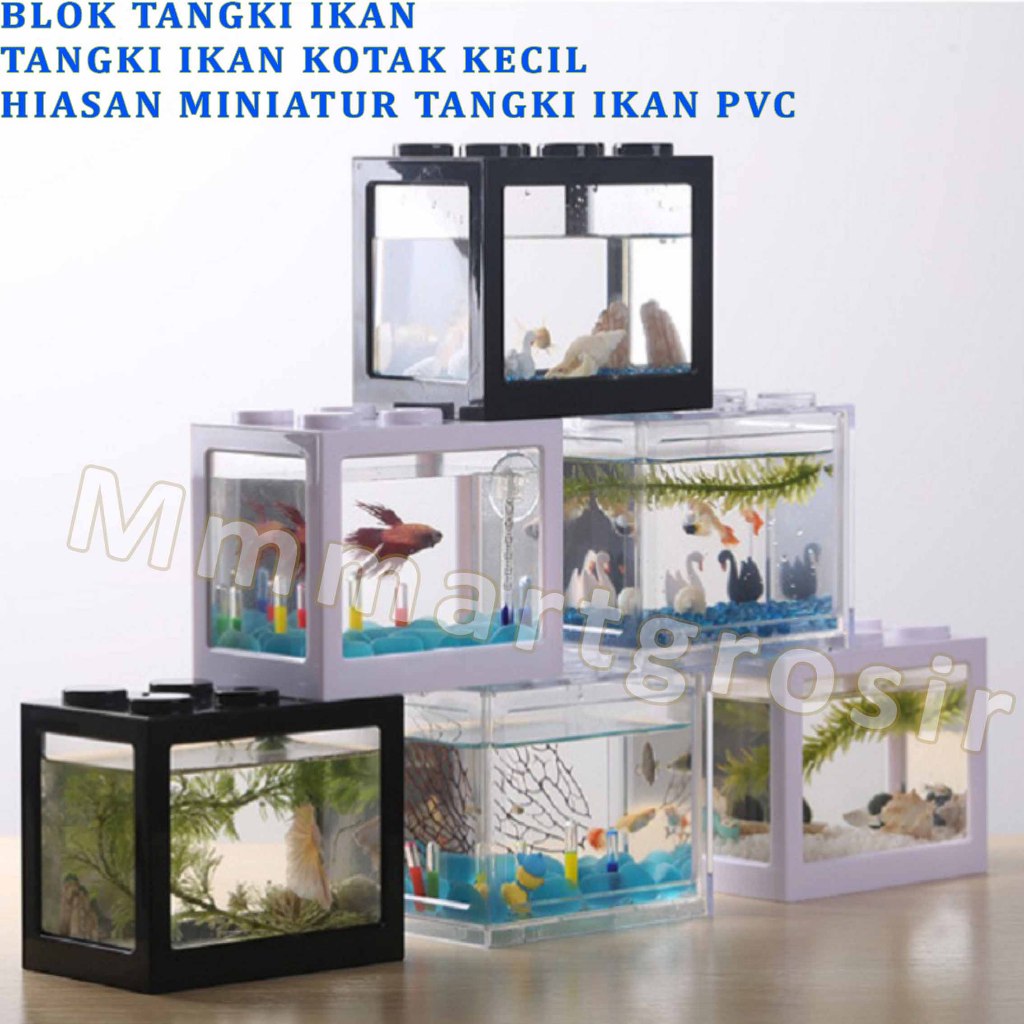 Jual Blok Tangki Ikan / Tangki Ikan Kotak Kecil / Hiasan Miniatur ...
