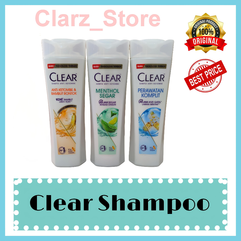 Jual Clear Shampoo Anti Ketombe 300 ml | Shopee Indonesia