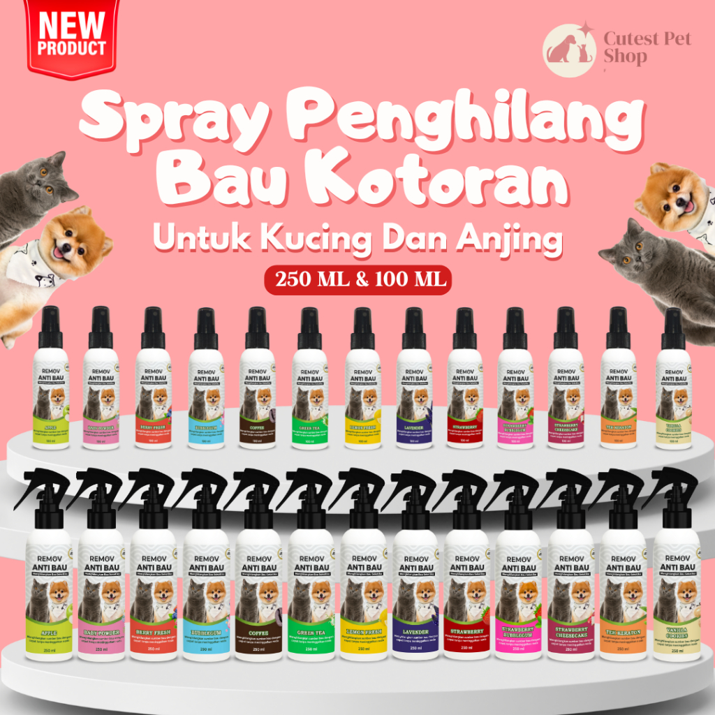 Jual Pet Odor Spray Penghilang Bau Kotoran Kucing Dan Anjing | REMOV ...