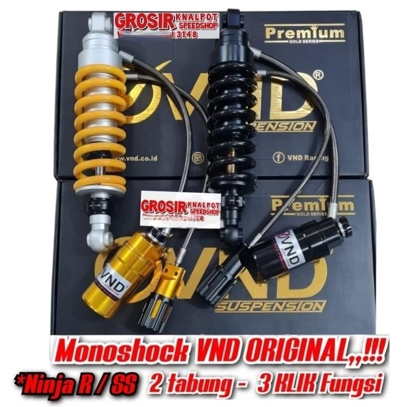 Jual Monoshock Shock belakang Tabung Pisah ORIGINAL VND 2 Tabung 3 Klik Fungsi New Model PLUS ...