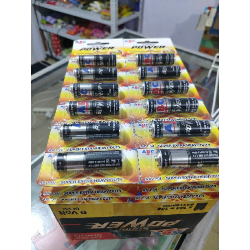 Jual BATERAI ABC AA 1.5V SUPER POWER | Shopee Indonesia