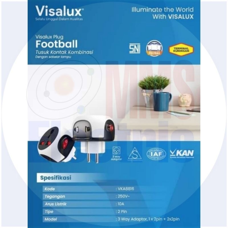 Jual Steker T Multi Serbaguna + Switch Visalux (type Football) | Shopee ...