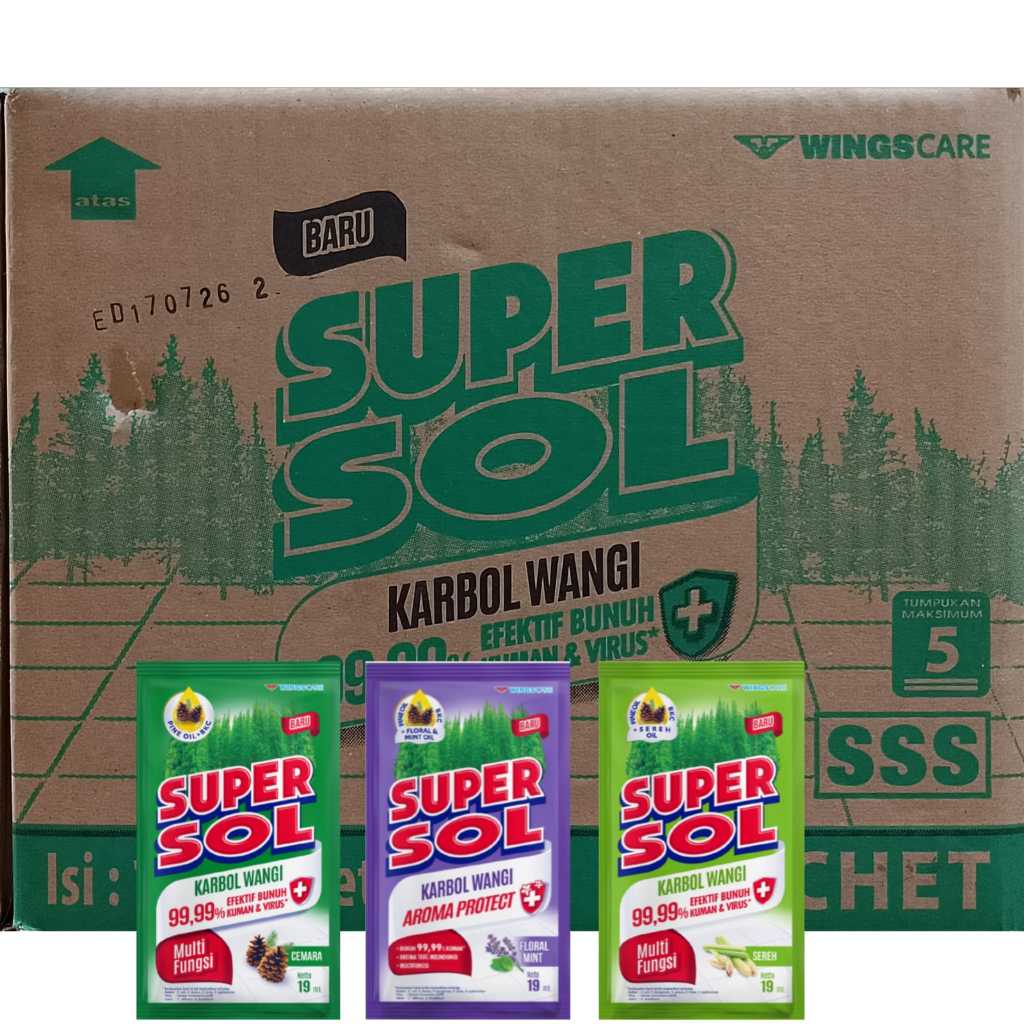 Jual 1 DUS SUPERSOL SACHET ISI 144 PCS | Shopee Indonesia