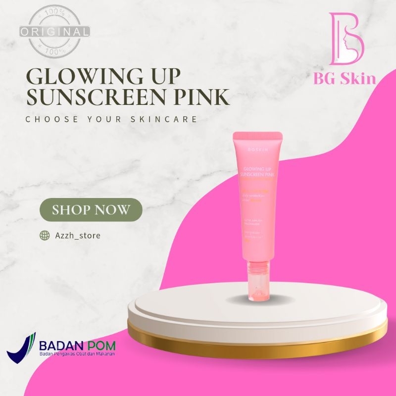 Jual Sunscreen Brightening Pink BG Skin SPF 30 NEW PACKAGING | Shopee ...