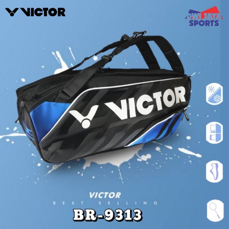 Jual Tas Badminton VICTOR BR9313 ORIGINAL | Badminton Racket Bag Victor BR 9313 | Tas Victor BR ...