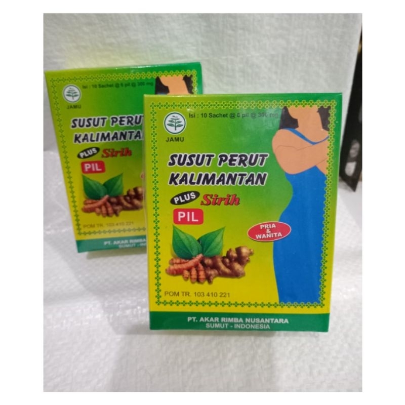 Jual Jamu Pelangsing Susut Perut Kalimantan Pil Plus Sirih isi 10 ...