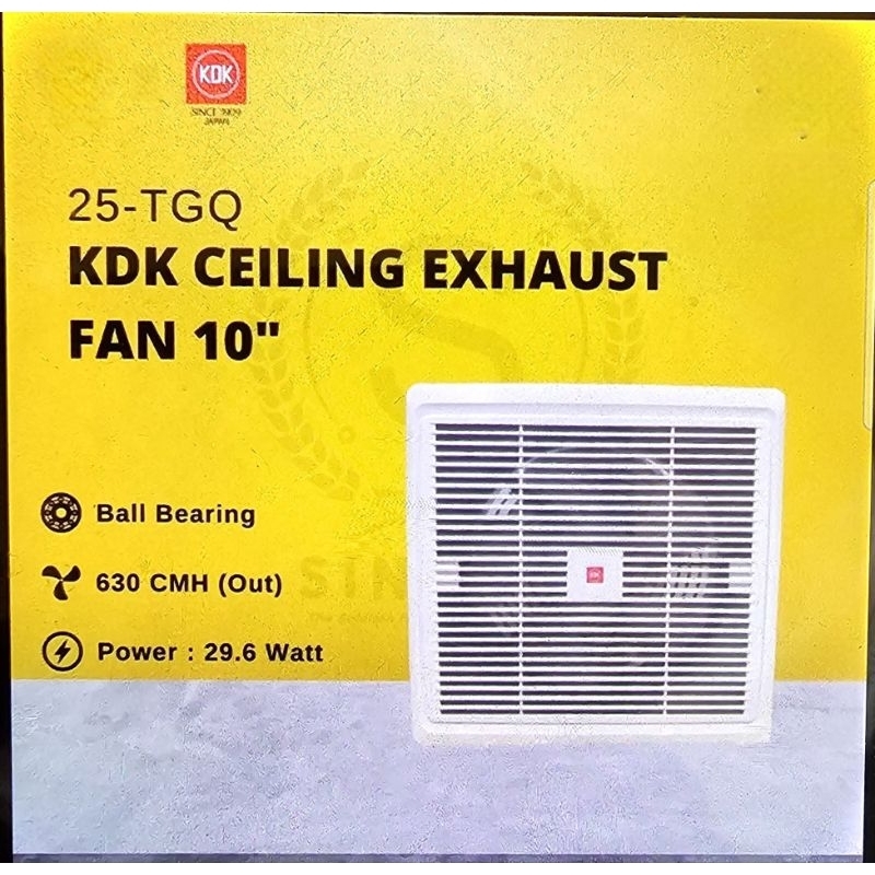 Jual KDK CEILLIF EXHAUST FAN PLAFON 10" 25TGQ | Shopee Indonesia