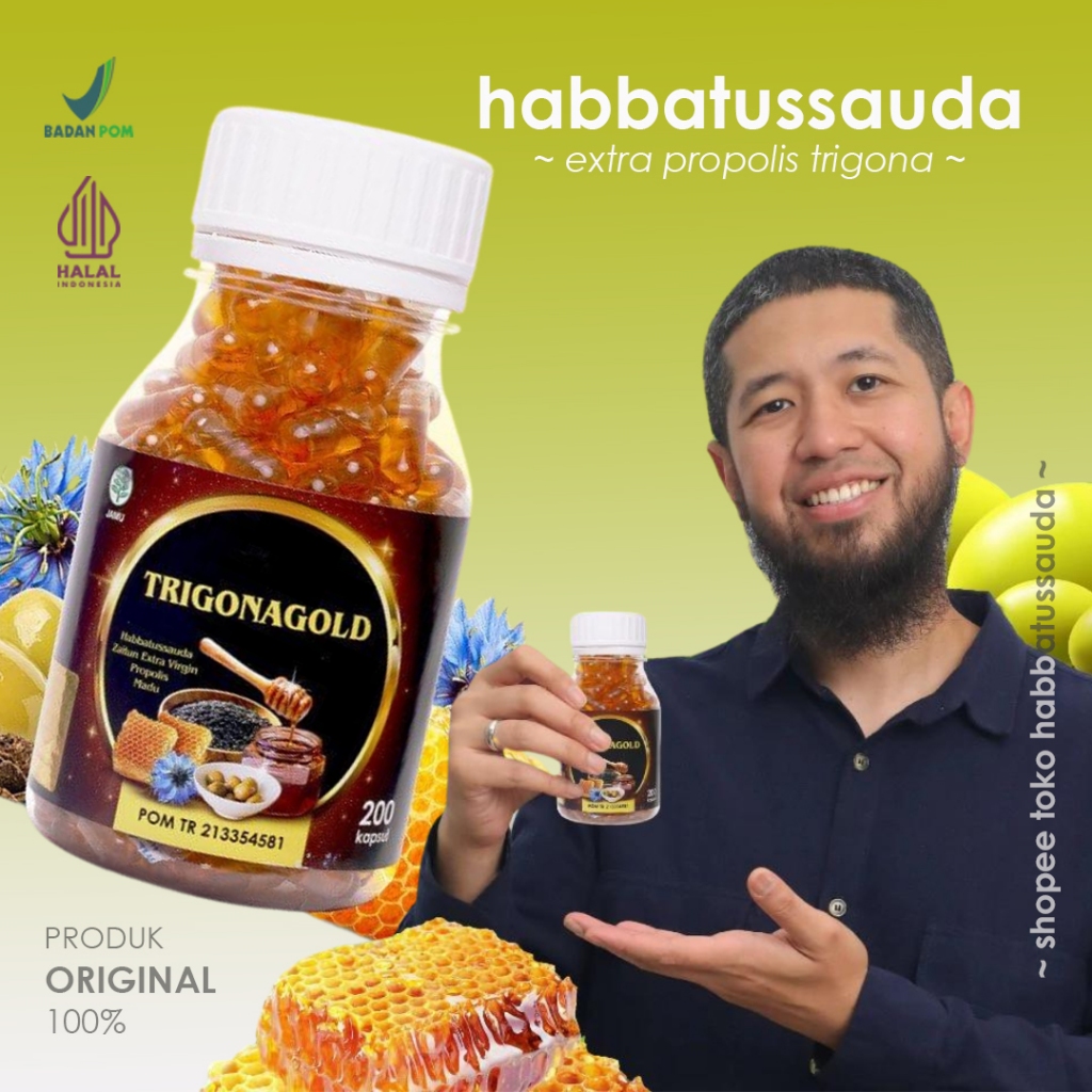 Jual Habbatussauda Trigona Gold Habatusauda Original Asli 100 200 ...