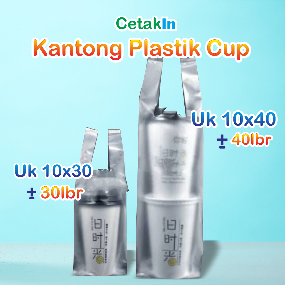 Jual Kantong Plastik Bening Gelas Pop Ice Teh Poci Juice | Shopee Indonesia