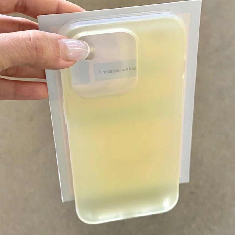 Jual [COD] Butter Soft yellow Frosted Casing - anti kuning | Iphone ...