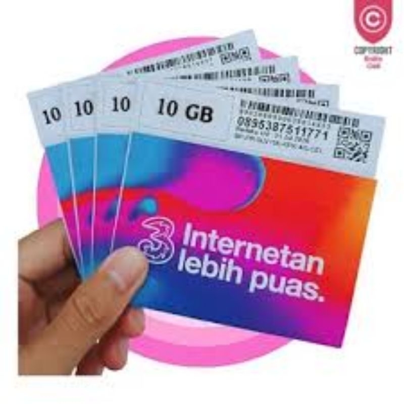 Jual KARTU TRI 10GB 30 HARI | Shopee Indonesia