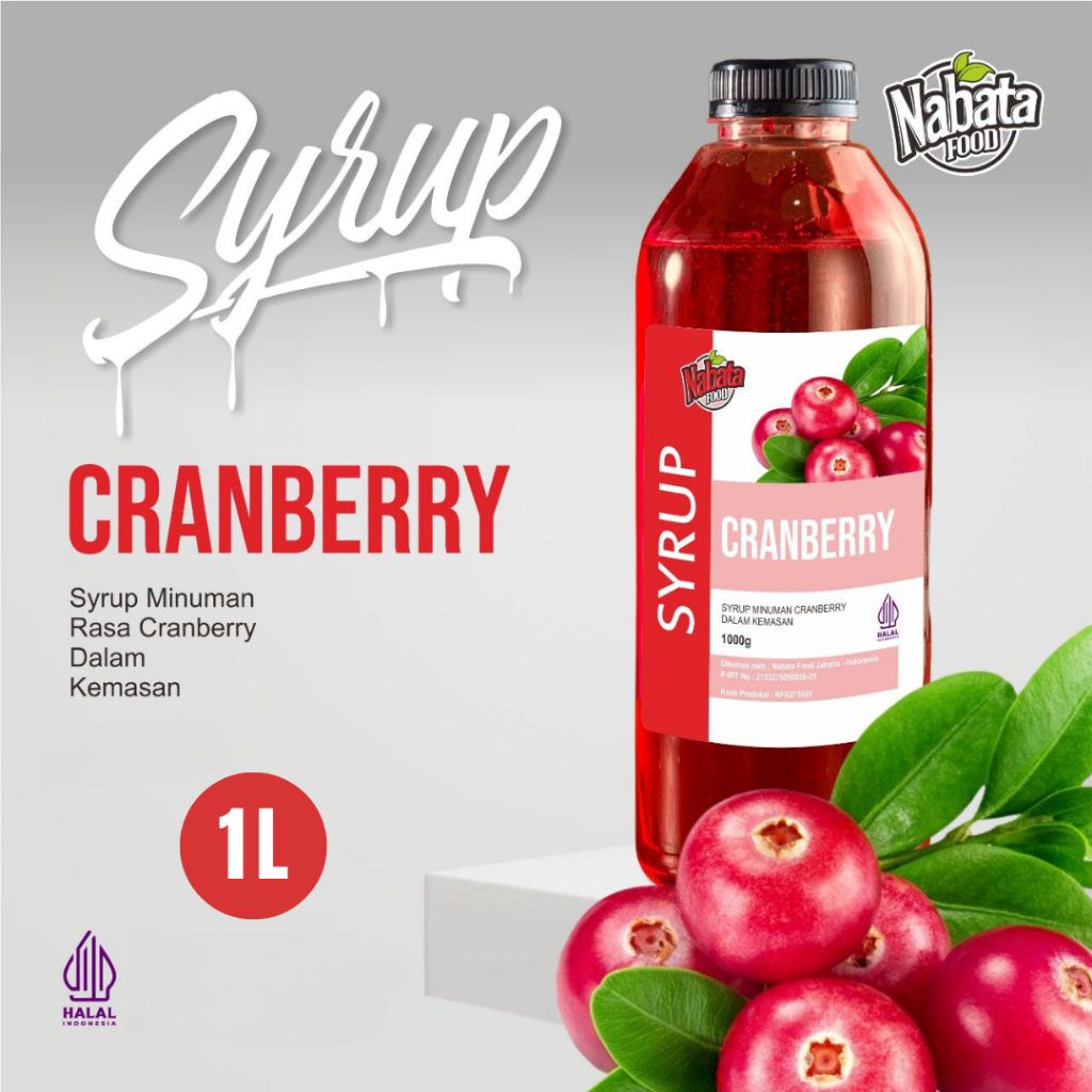 Jual Sirup Cranberry Nabata Drink 1 Liter - Cranberry Syrup Merek ...
