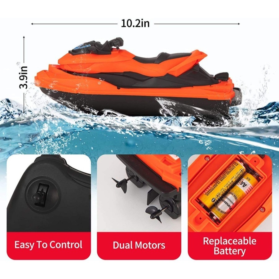 Jual mainan kapal remot rc jet ski remote control speed boat rc toys ...