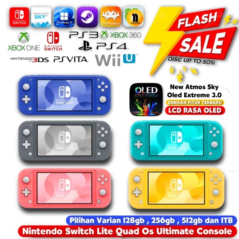 Jual Nintendo Switch Lite Cfw Quad Os Ultimate Console | Fendyshop Malang | Shopee Indonesia