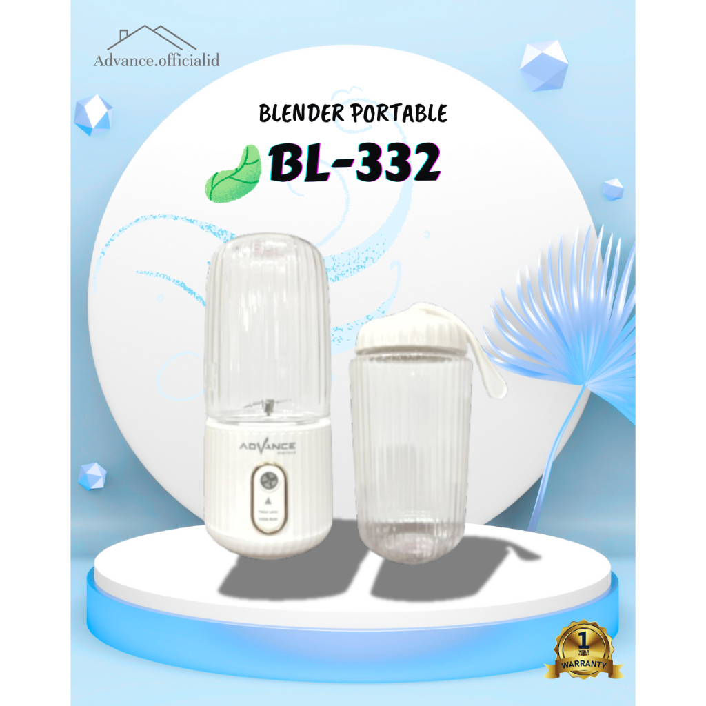 Jual Advance BL-332 Mini Portable Blender 1300 mAh 350ml blender jus ...