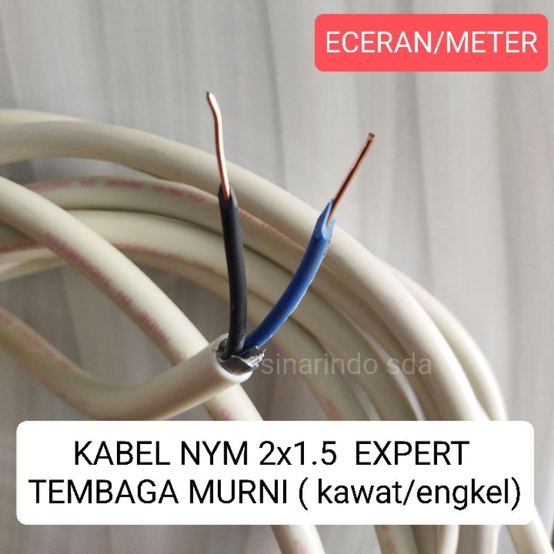 Jual KABEL LISTRIK NYM 2X1.5 EXPERT KAWAT ENGKEL TEMBAGA MURNI SNI ...